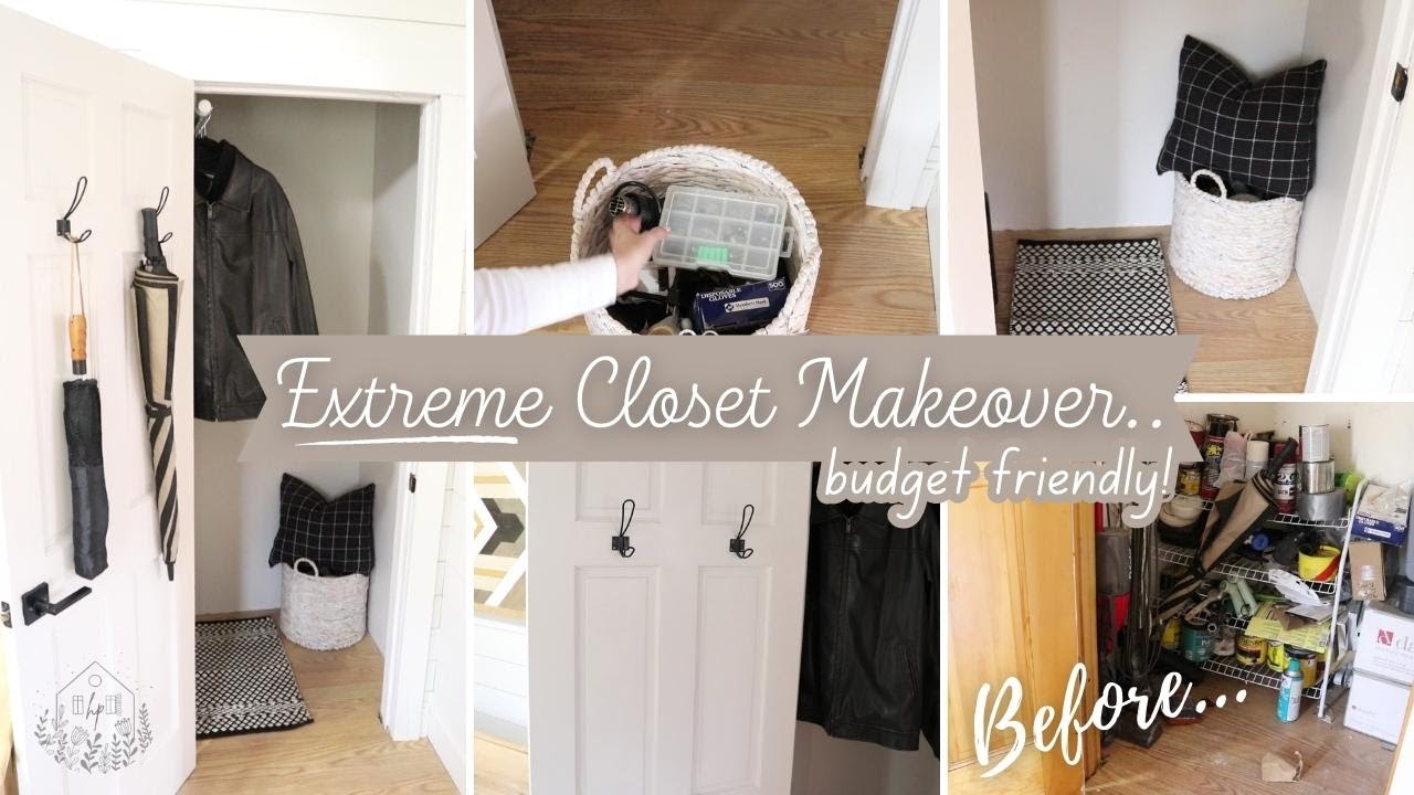 Extreme Closet Clean Out and Makeover / Closet Organization - YouTube