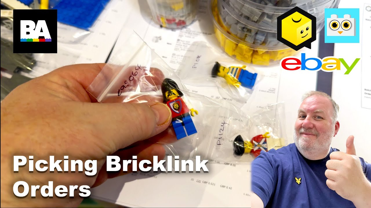 VLOG134 - A Unique Gift Received, The Weekly Grind of Picking Bricklink ...