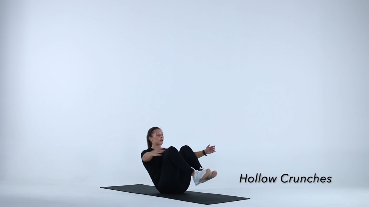 Hollow Crunches - YouTube