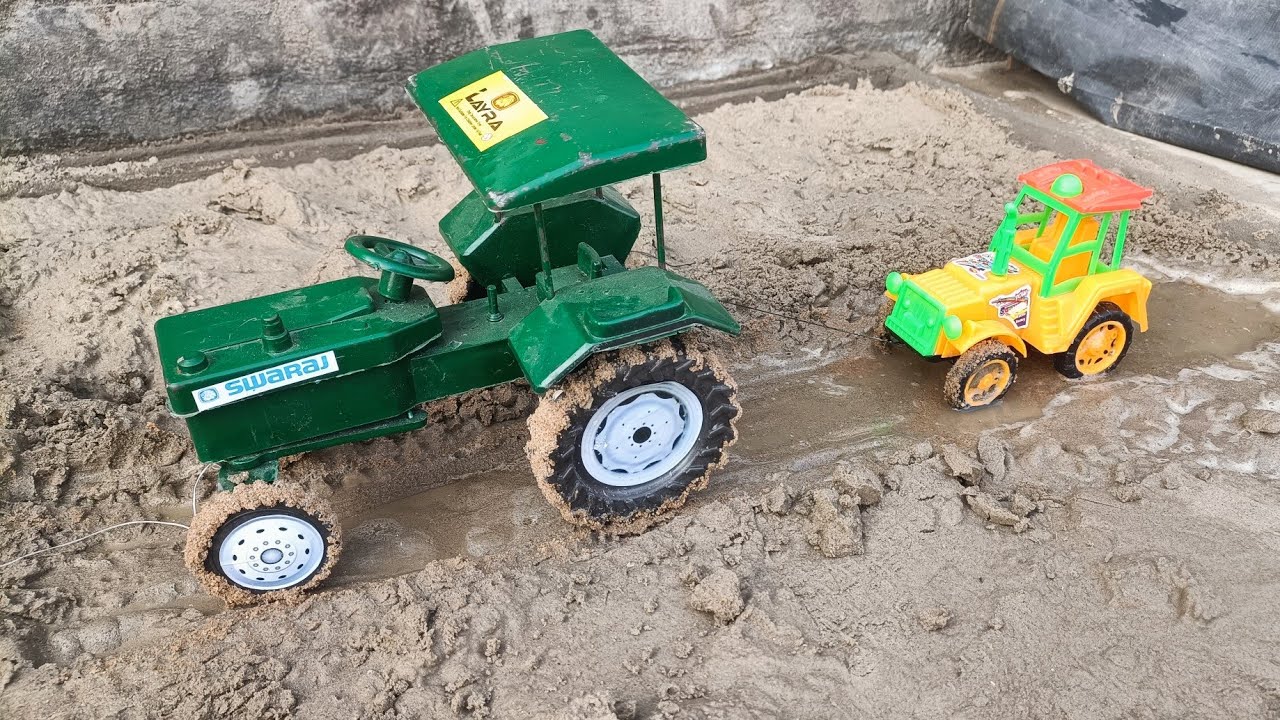 Diy hmt tractor mud video | diy tractor stuck in mud | toy tractor ...