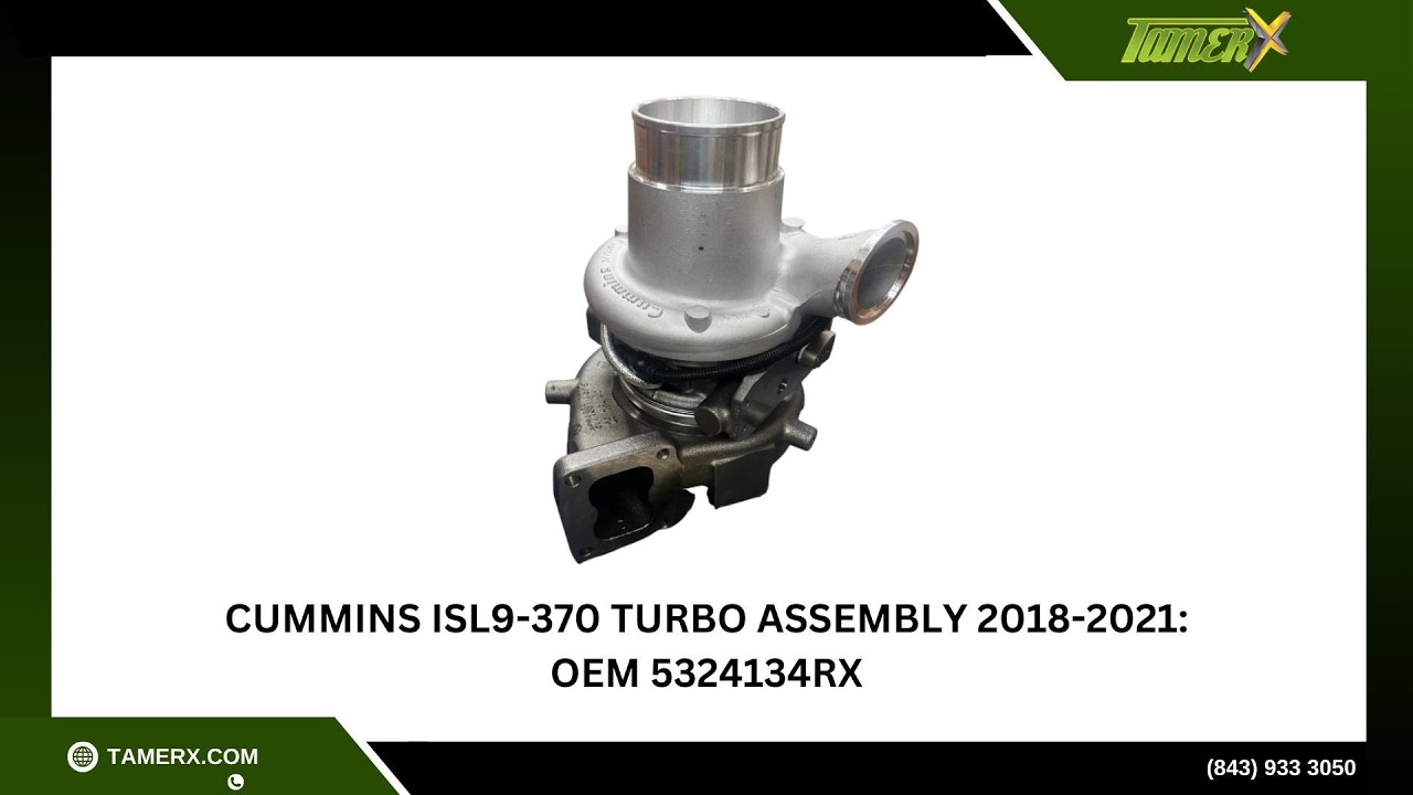 Cummins ISL9-370 Turbo Assembly 2018-2021: OEM 5324134RX - YouTube
