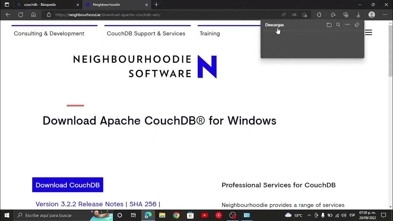 Como instalar Couch db para Windows 10 - YouTube