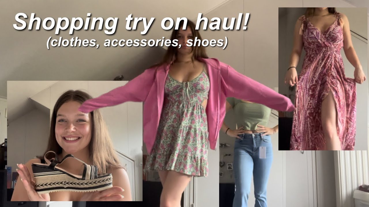 SHOPPING TRY ON HAUL | Clothes, accessories and shoes - YouTube