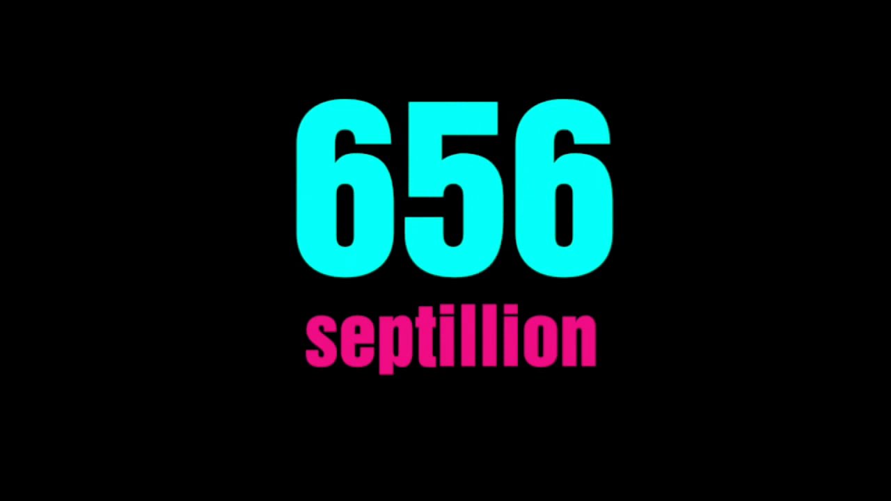 Numbers 1 to a centillion - YouTube