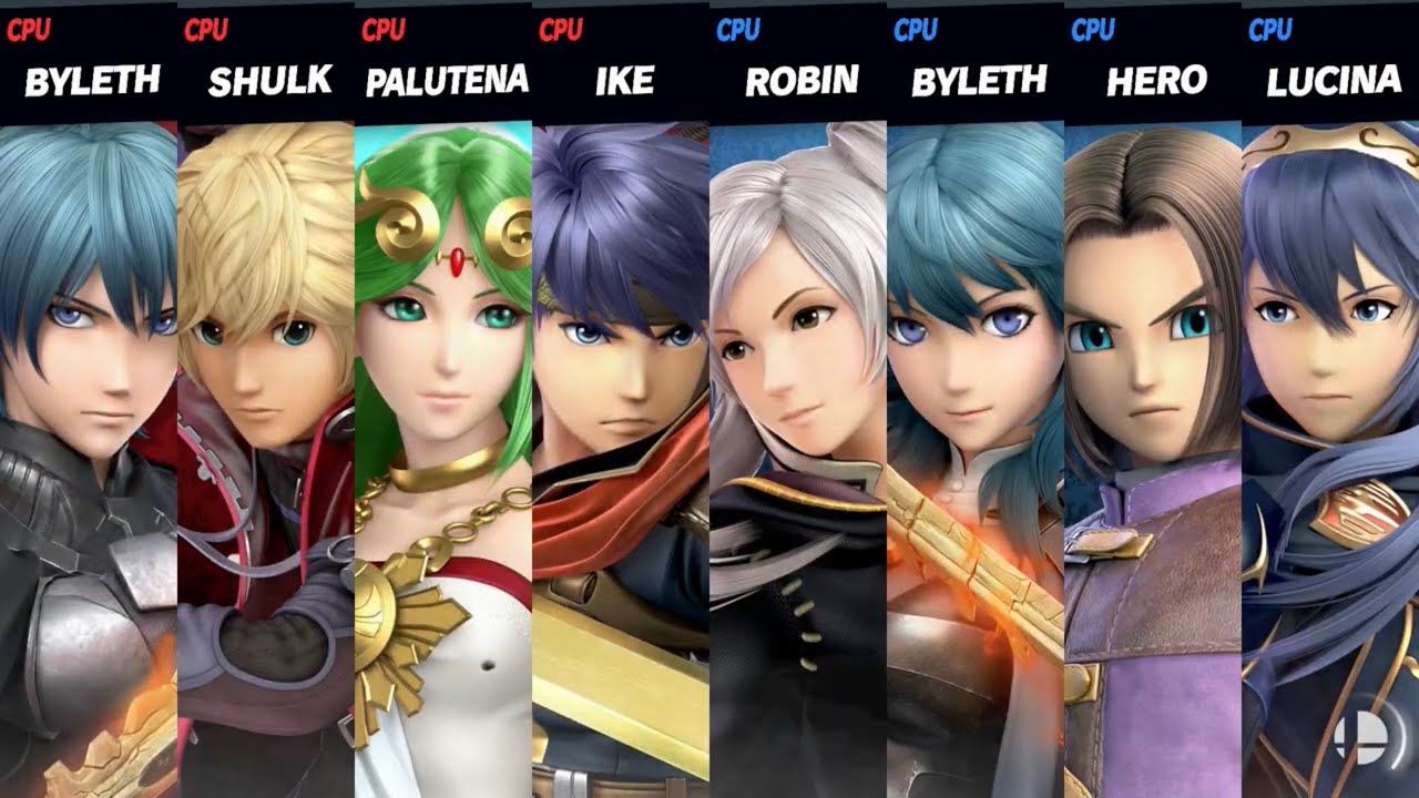 Super Smash Bros. Ultimate - Team Byleth vs Team Robin F - YouTube