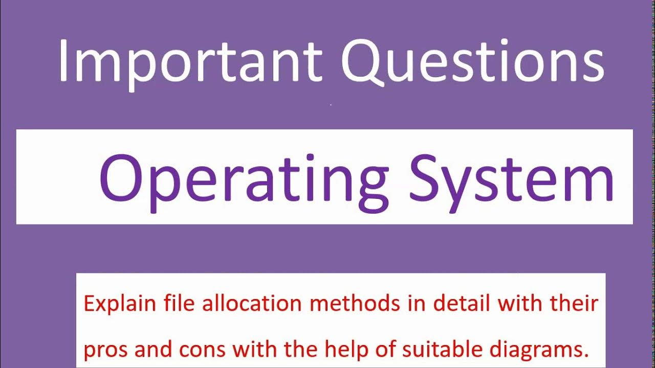 15 important questions | important questions of operating system | os ...