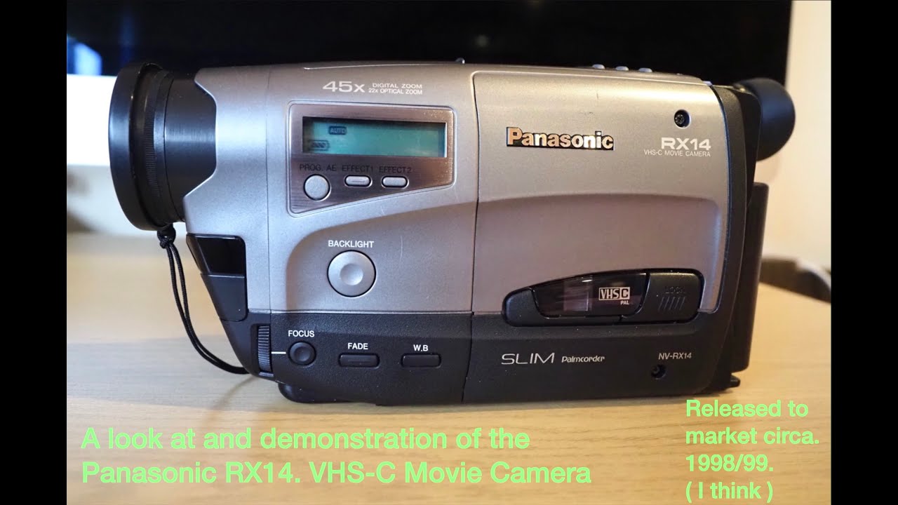 Panasonic RX14: VHS-C Movie Camera - YouTube