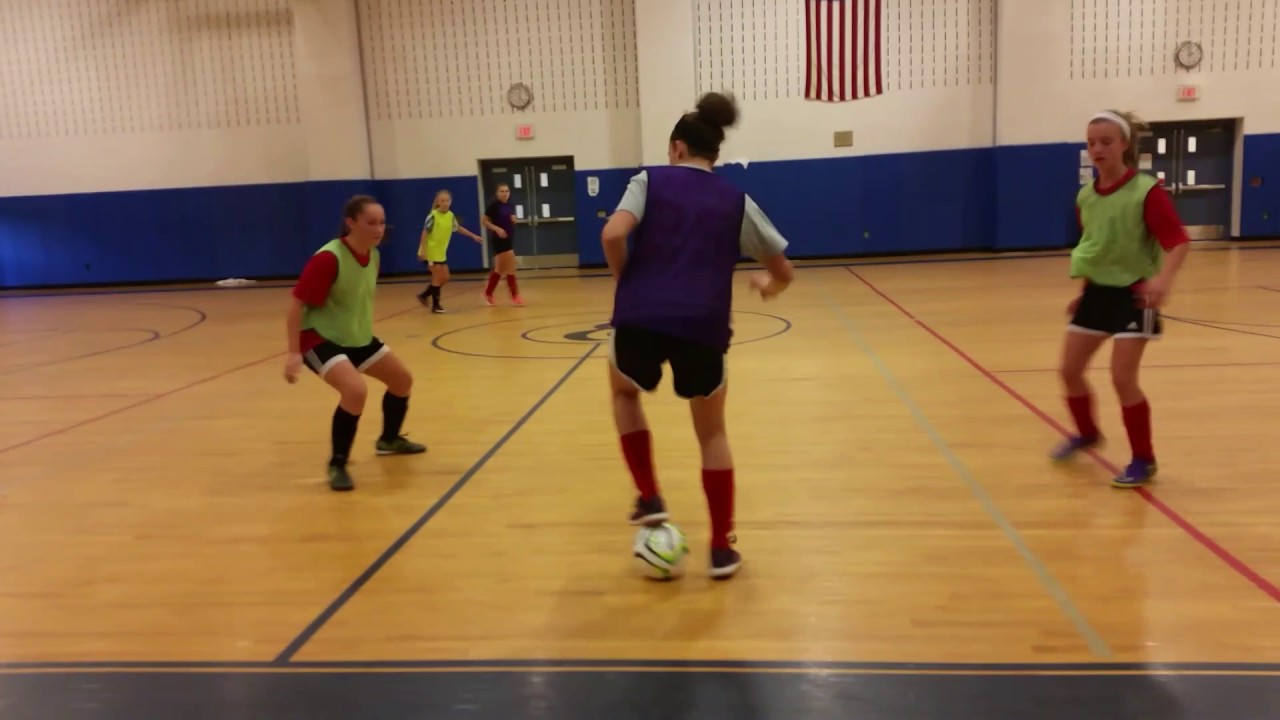 Soccerskillz Futsal Training Working On Diamond Shape - YouTube
