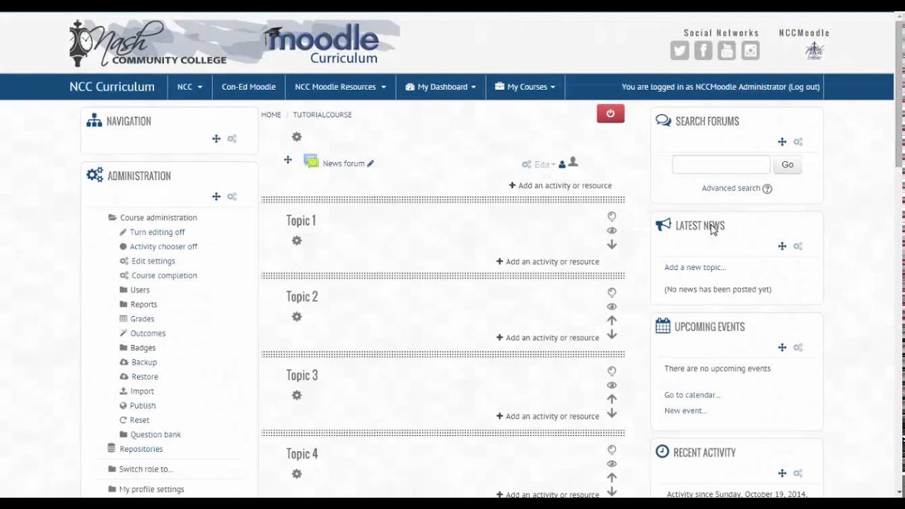 How to Add an Instructor Information Block in Moodle - YouTube
