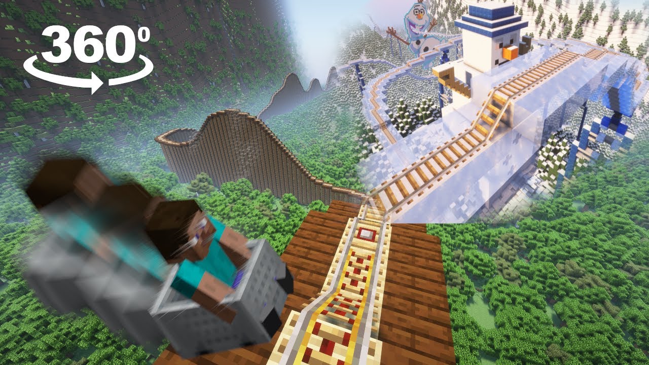360° VR Roller Coaster - Multiverse: An EPIC Ride in Minecraft 4k ...