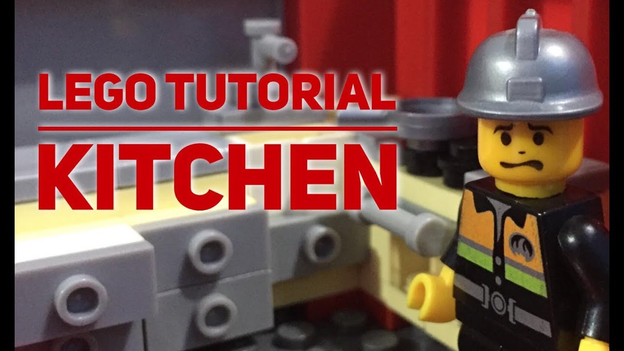 LEGO Tutorial How to Build a LEGO Kitchen - YouTube