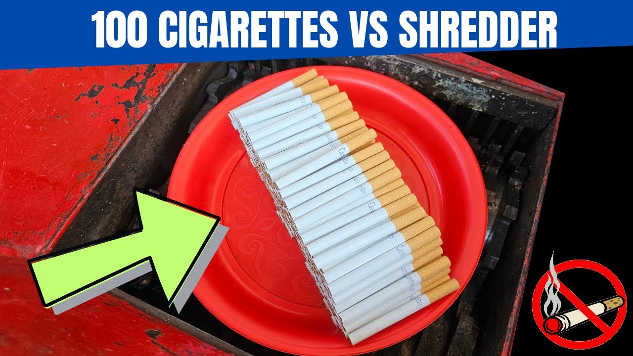 100 Cigarettes vs Shredder | Smoothest Shredding Moments! Satisfying ...