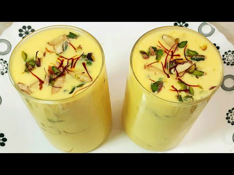 Badam MilkShake| Kesar Badam Milkshake| How to make Badam Milkshake at ...