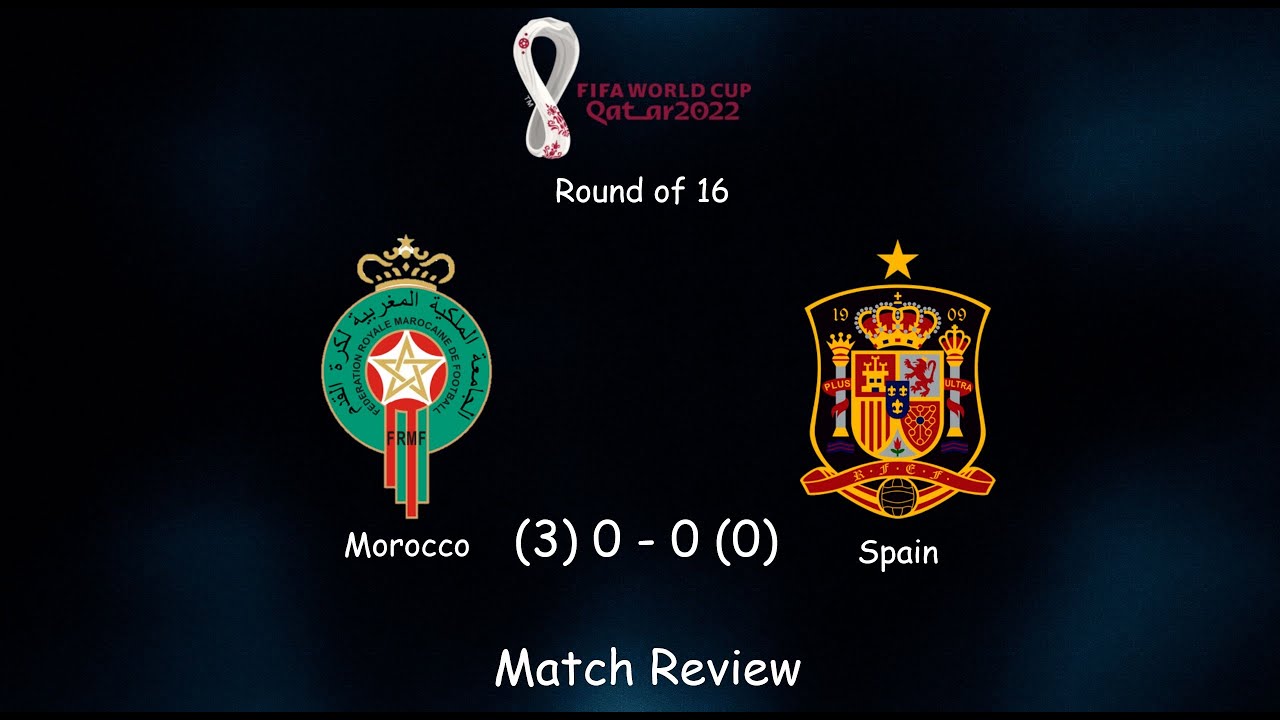 Morocco vs Spain (3) 0-0 (0) | Review - YouTube