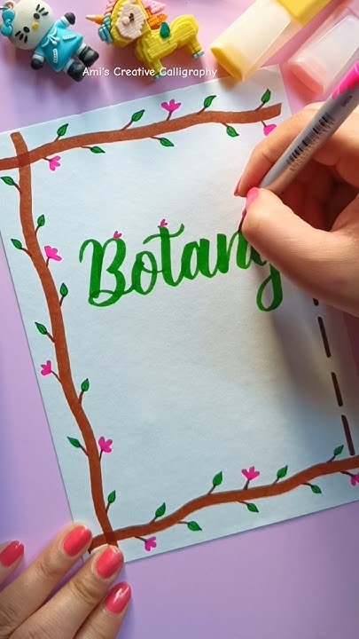 Botany assignment front Page design 😊🌱#shorts #amiscreativecalligraphy ...