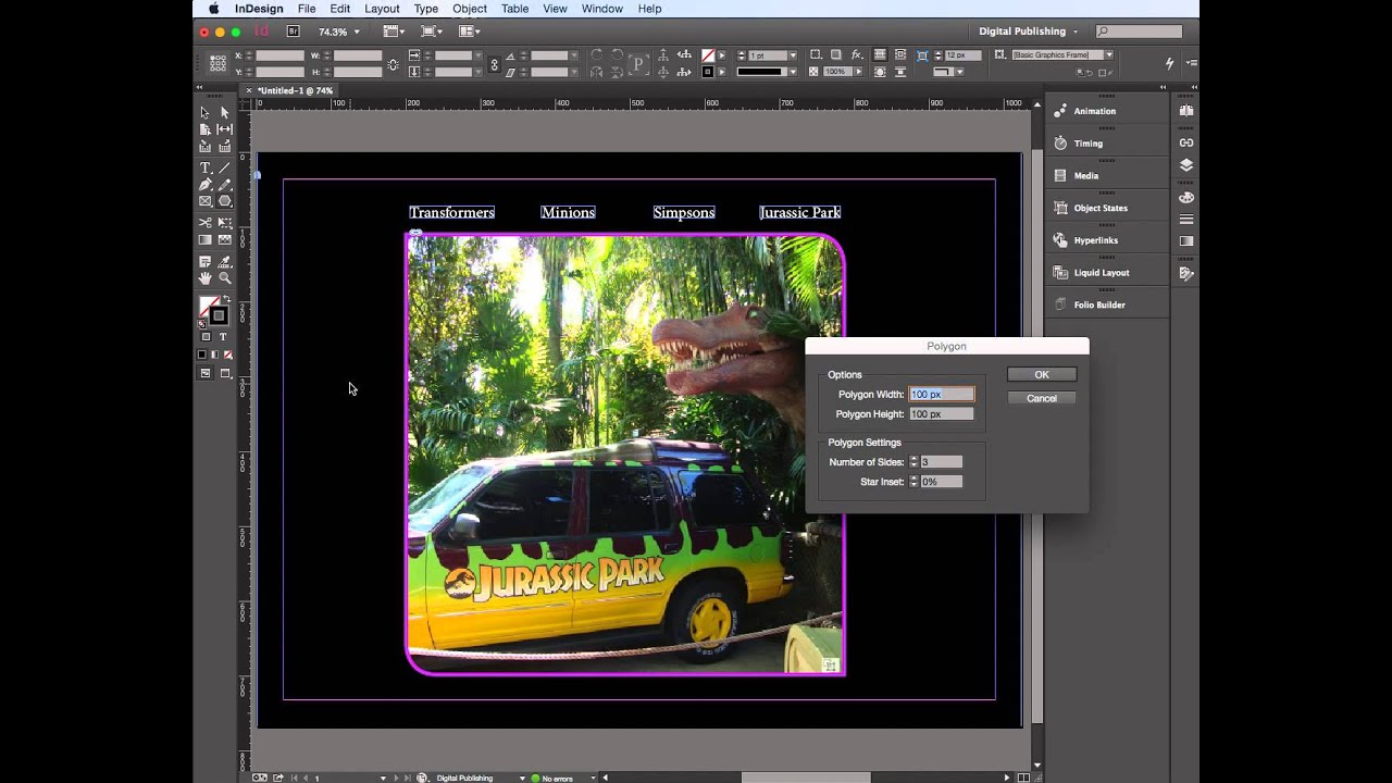 Adobe InDesign - creating an image gallery - YouTube
