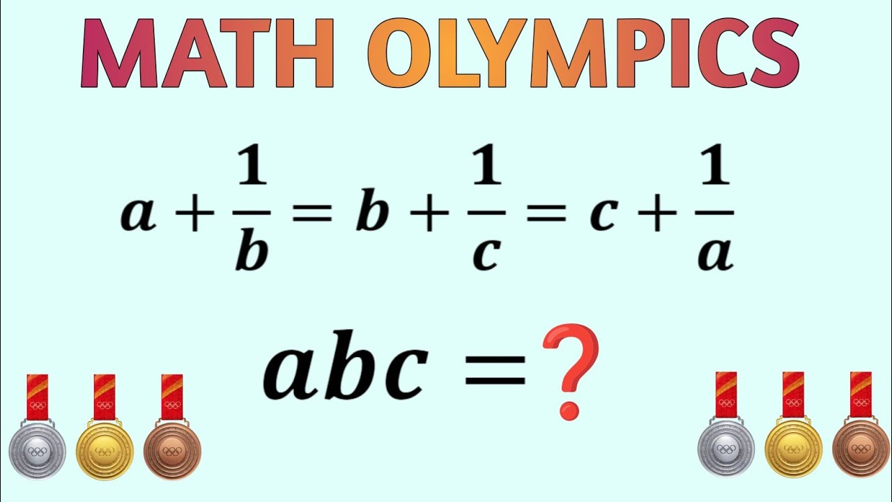 MATH Olympics | Learn How to Find the value of abc - YouTube