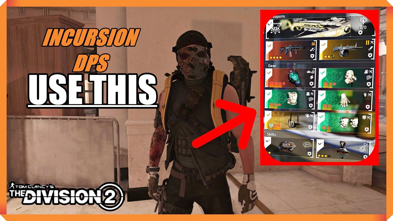 THE Best, Effective and Simplest INCURSION STRIKER Build~The Division 2 ...