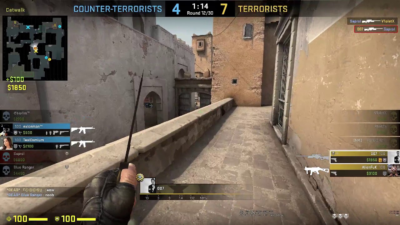 Another cheater in CSGO. Steam ID is in the description - YouTube