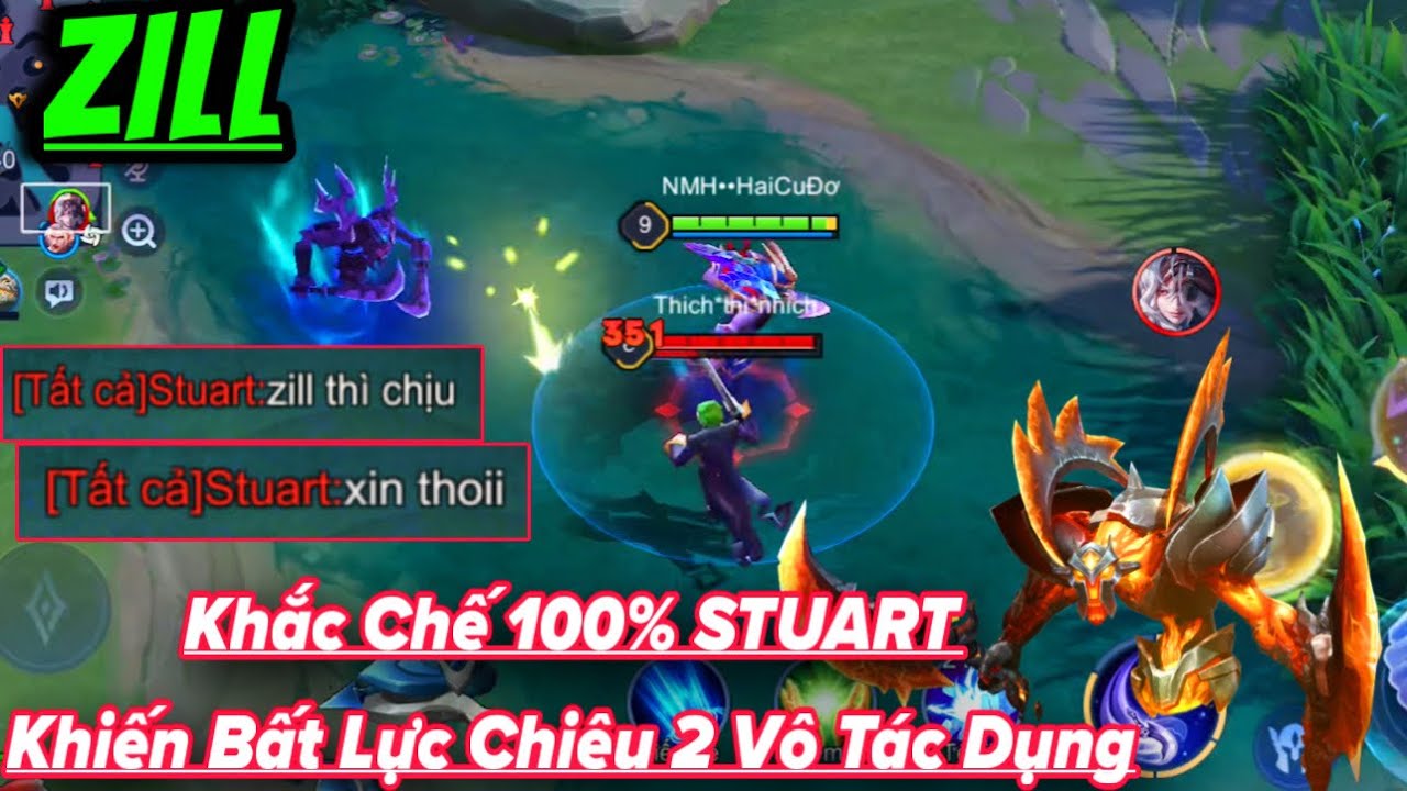 ZILL Liên Quân || Khắc Chế STUART 100% Khiến Địch Bất Lực Xin Khi Chiêu ...