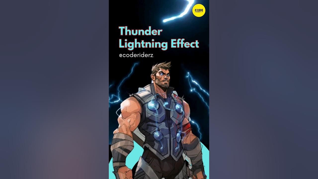 Thunder Lightning Effect⚡#shorts #css - YouTube