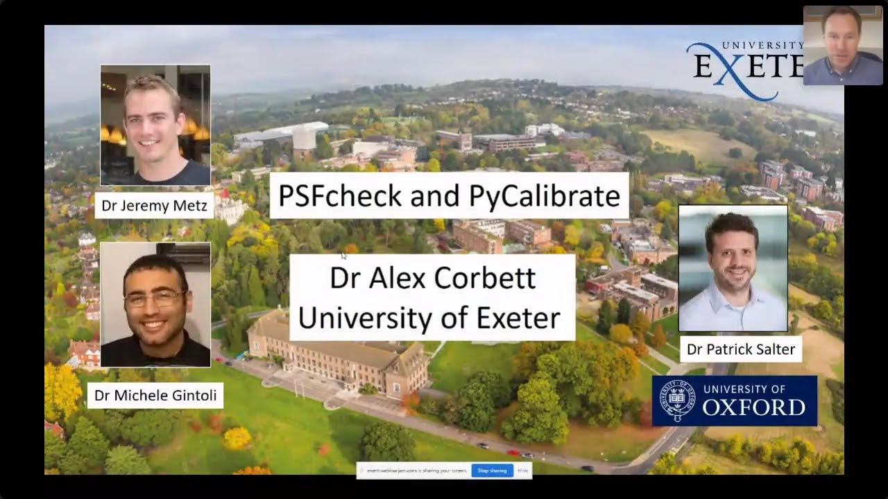 ACoM2021 Dr Alex Corbett, University of Exeter: PSFcheck and ...