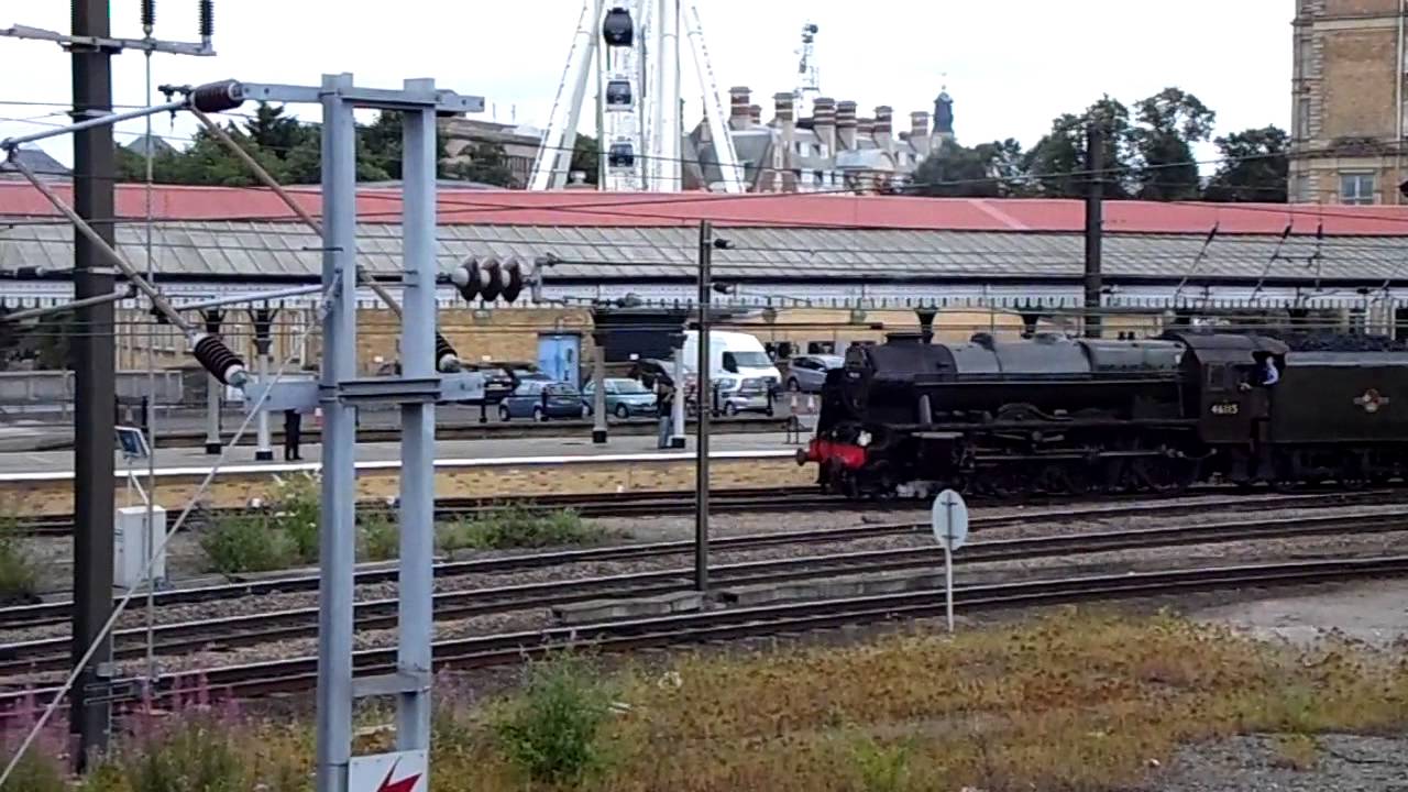 Steam Locomotive Departing York station - YouTube