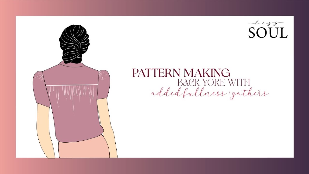 DIY back yoke with Gathers #patternmaking #viralvideo - YouTube