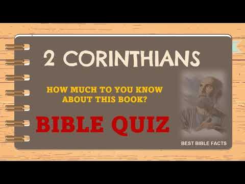 BIBLE QUIZ - THE BOOK OF 2 CORINTHIANS - YouTube