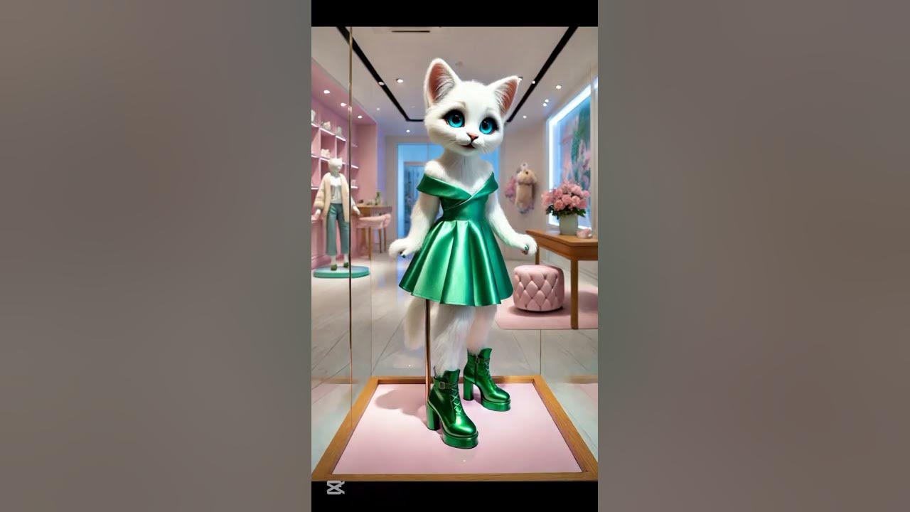 Cat and kitten in shopping mall for dress #story #cat #dancingcat #explodingkittens #catworld ...