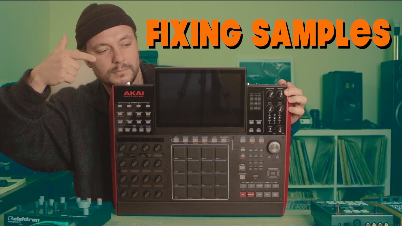 Akai Mpc X Fixing Samples techniques - cleaning audio Tutorial - YouTube
