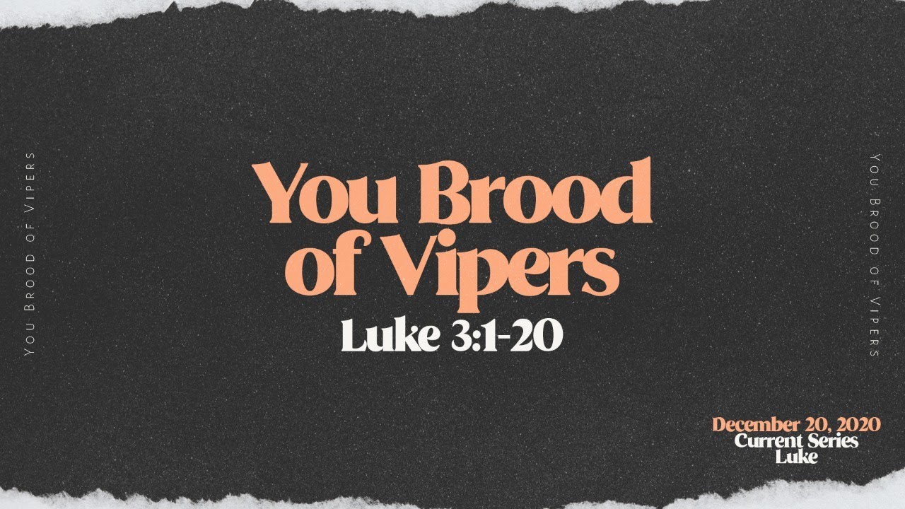 LIVE: You Brood of Vipers - Dec 20 2020 - 10:00 am - YouTube