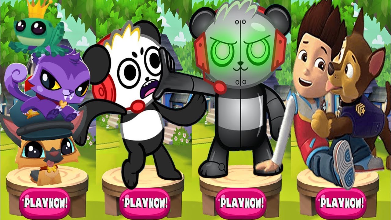 Tag with Ryan vs Dash Tag - Spy Robo Combo vs Paw Patrol Ryder - All ...