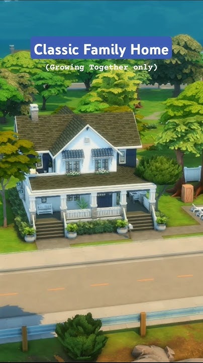 Let's build a Classic Family Home with only the Growing Together expansion pack 💙 Sims 4 Stop ...