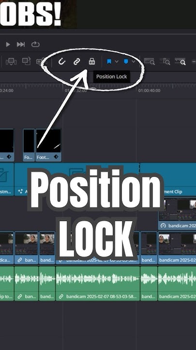 Stay in SYNC, Position Lock Your Tracks - DaVinci Resolve - YouTube