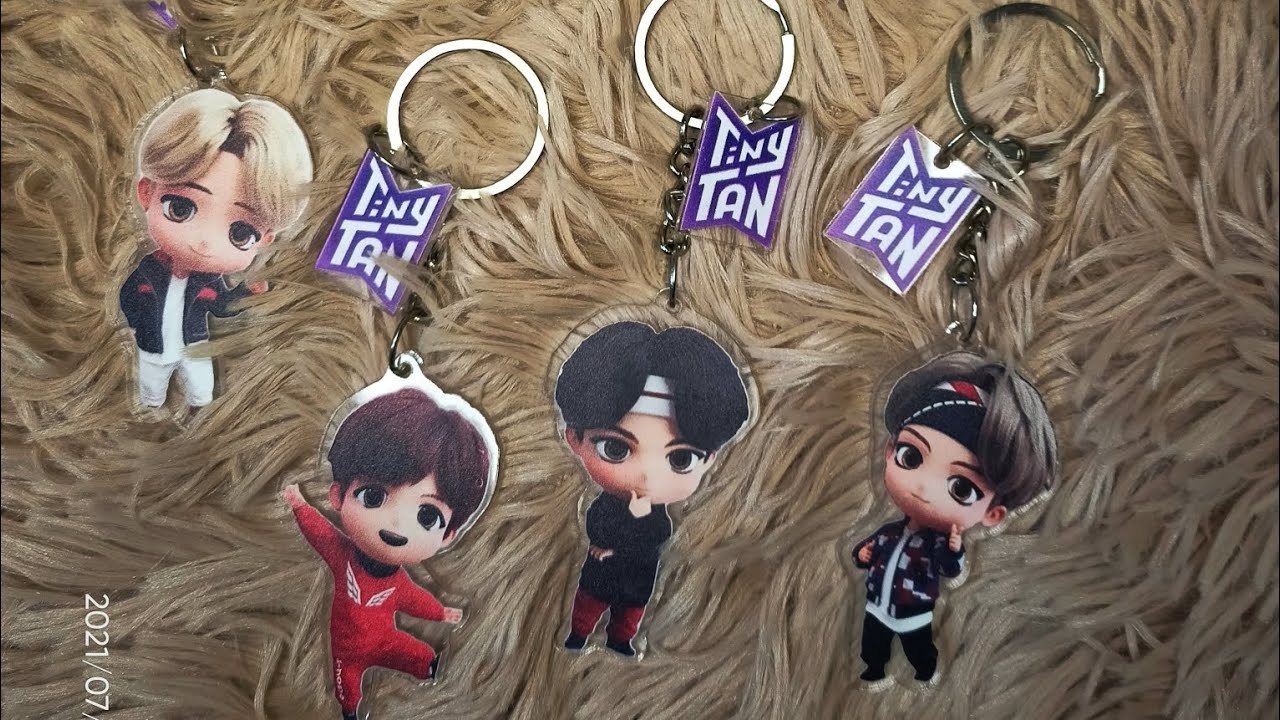 BTS tiny tan keychain unboxing 💜 | bts merch by purplebees in india ...