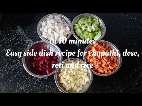 10 minutes easy side dish recipe | mixed vegetables side dish | Palya ...