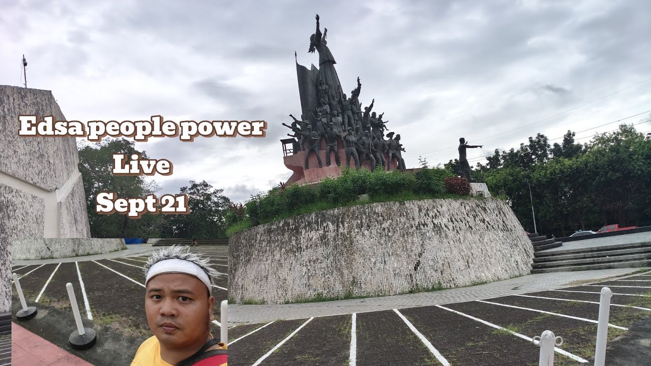 Live po tayo dito sa EDSA People power monument - YouTube