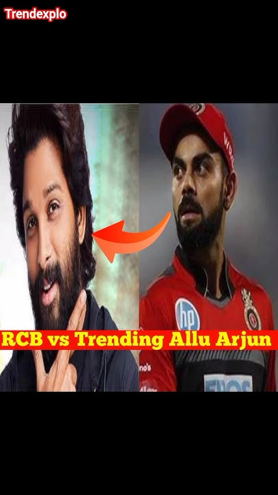 RCB vs Trending Allu Arjun 📈 | Virat Kohli 🔥 | Allu Arjun #shorts #alluarjun #viratkohli - YouTube