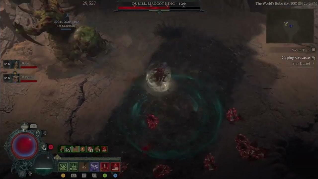 Necro Diablo 4 Eternal Wt4 20231203 Gaping Crevasse Duriel The Maggot King Youtube