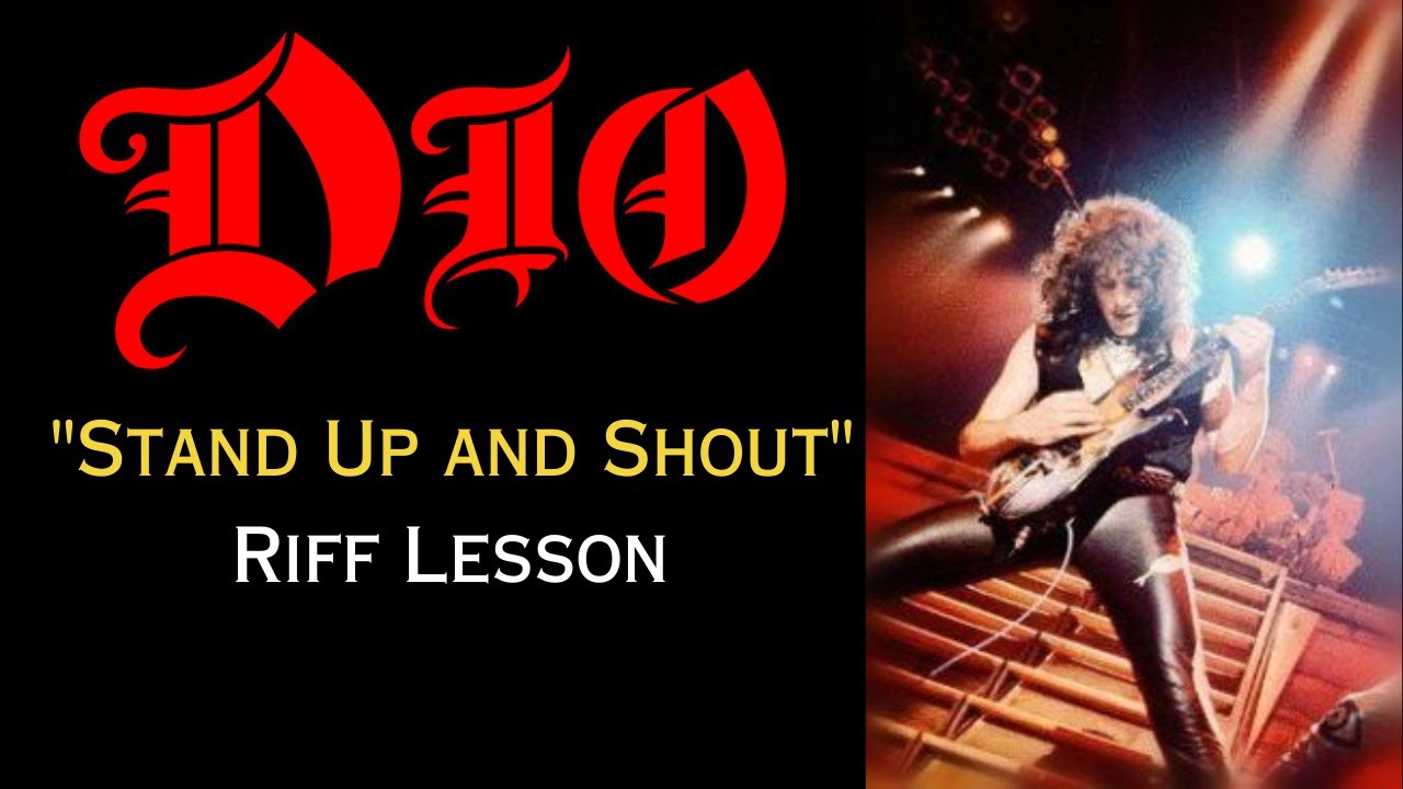Dio Stand Up And Shout Riff Lesson - YouTube