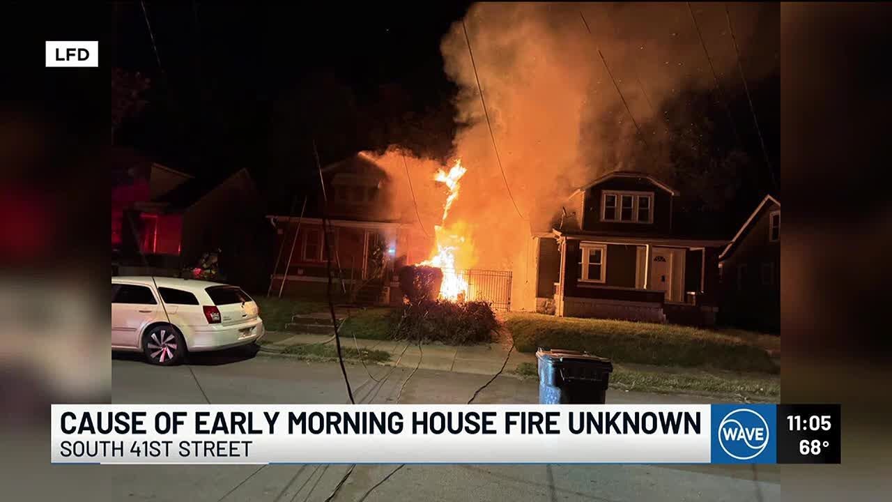 Cause of early morning house fire on South 41st Street unknown - YouTube