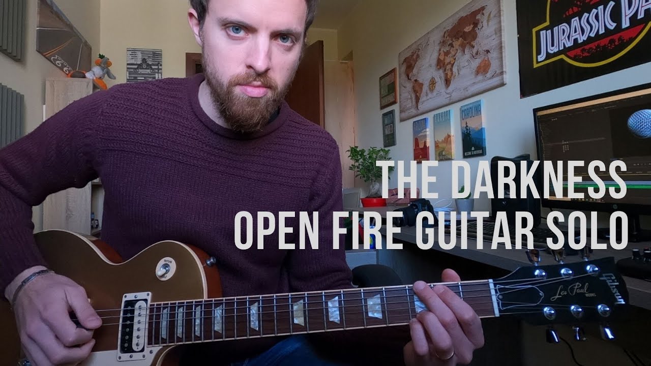 The Darkness - Open Fire \GUITAR SOLO/ - YouTube