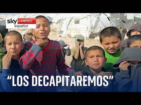 El campamento de detención de al-Hol en el que los niños amenazan a los periodistas de Sky News