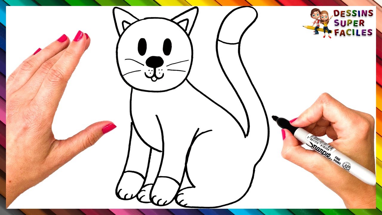 Comment Dessiner un Chat Étape par Étape 🐱 Dessin de Chat Facile - YouTube