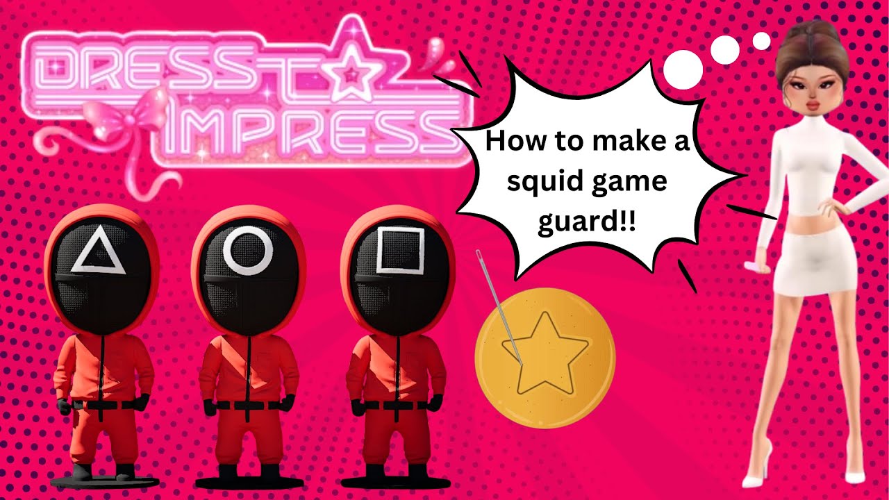 How to make Squid game guard in DTI - YouTube