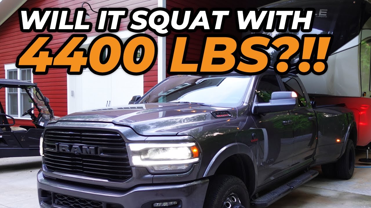 How Much Does a RAM 3500 Dually Squat With 4,400 LBS of Payload ...