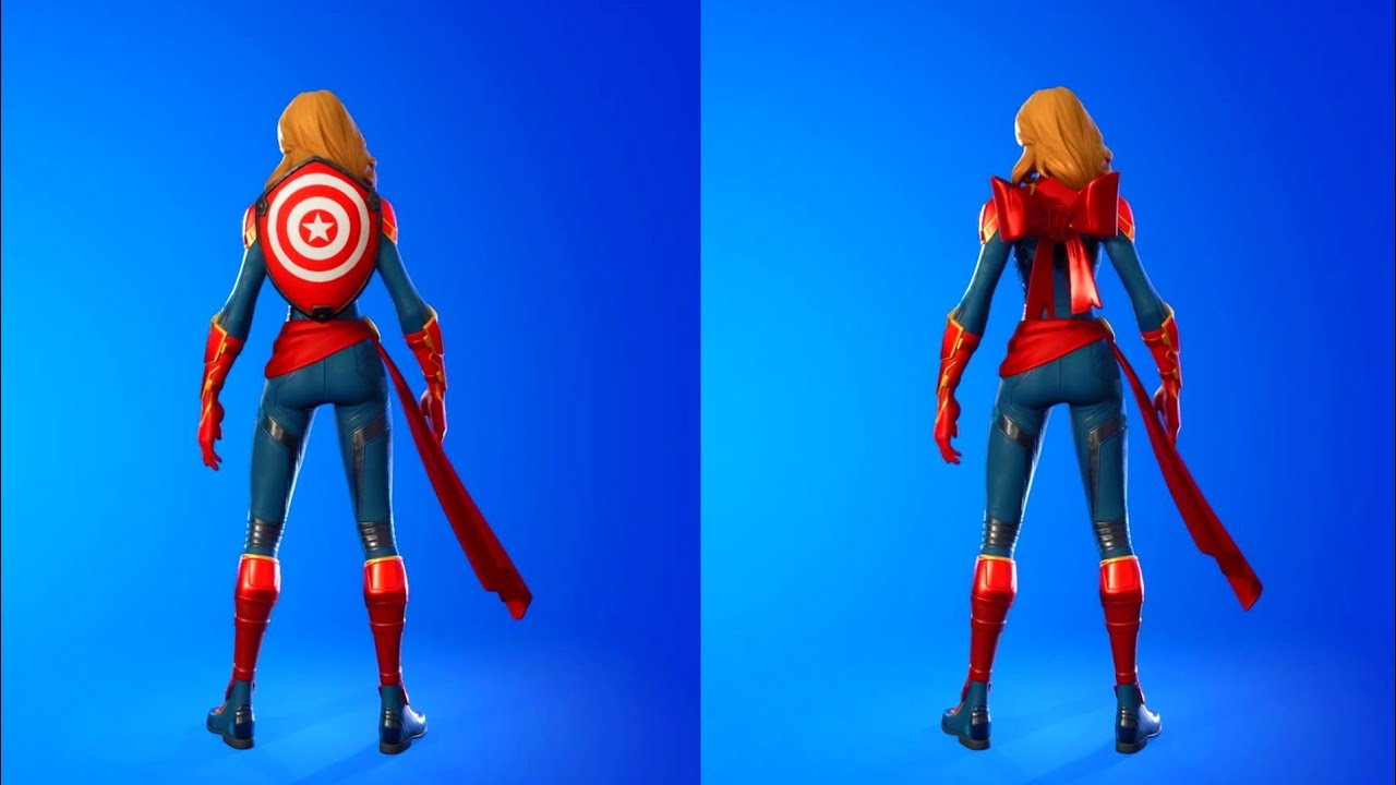 FORTNITE - CAPTAIN MARVEL SKIN COMBOS - YouTube