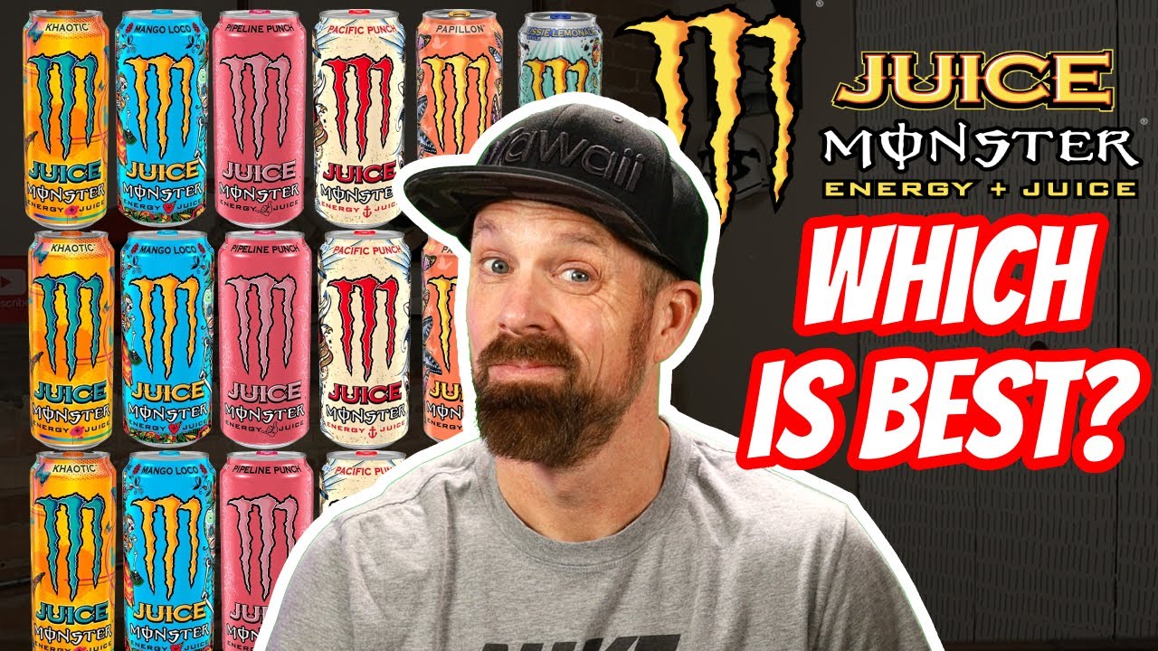 Monster Energy Juice Flavor Fiesta: Trying Them All - YouTube