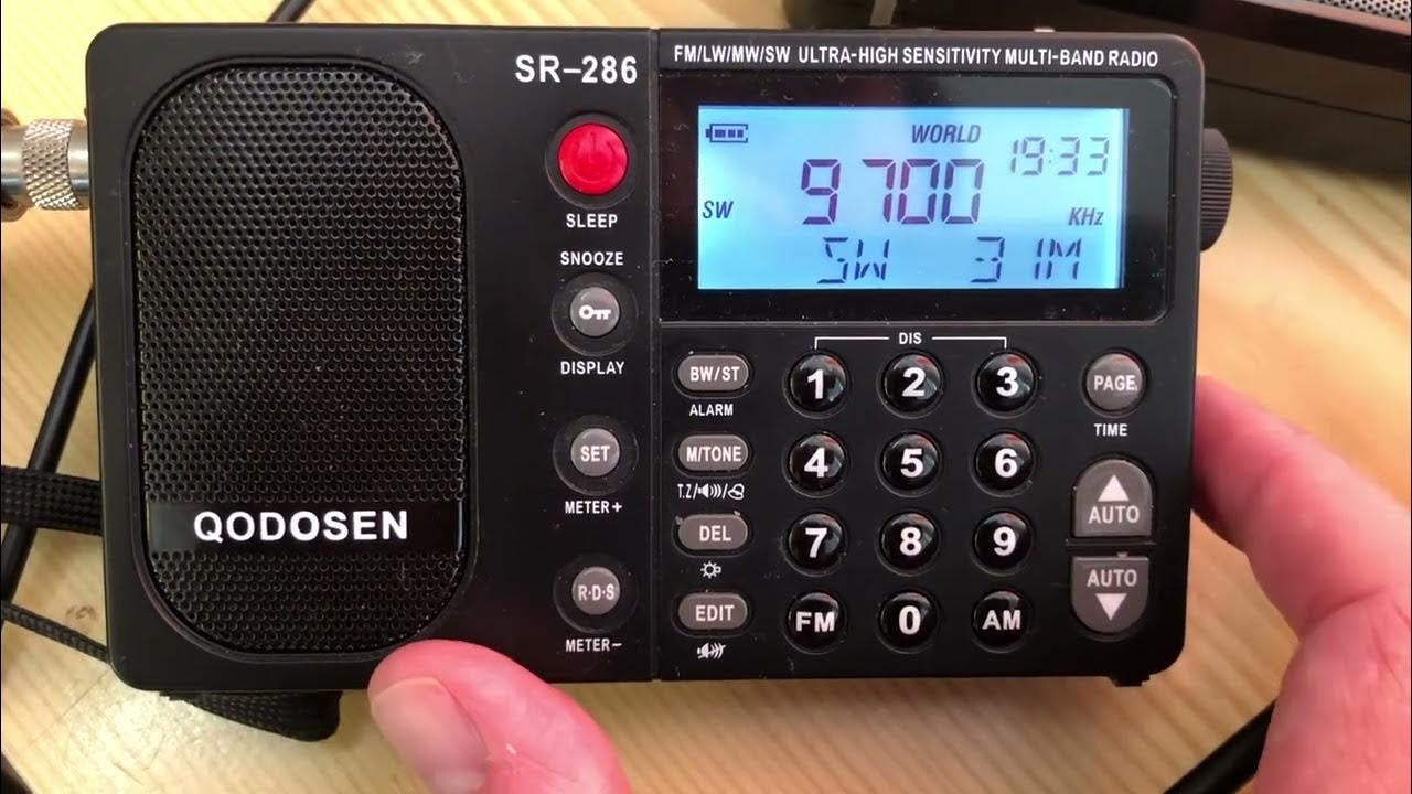 QODOSEN SR-286 vs. Sony ICF-2001D selectivity comparison. August, 12 2024 1740 UTC - YouTube